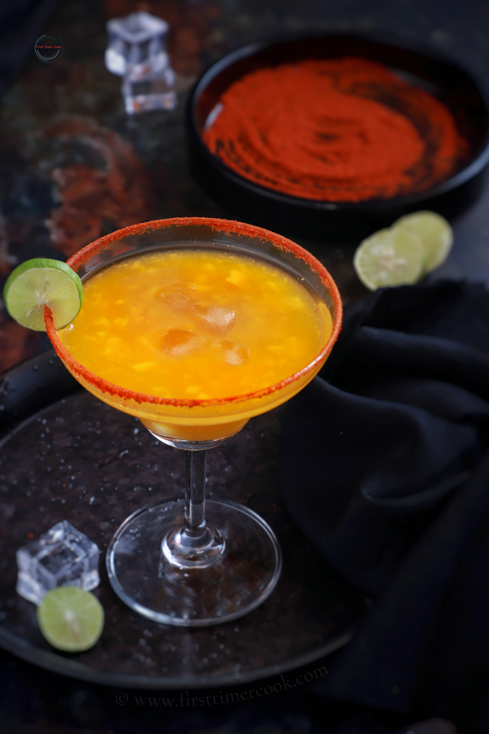 Virgin Mango Chili Margarita for summer party - First Timer Cook