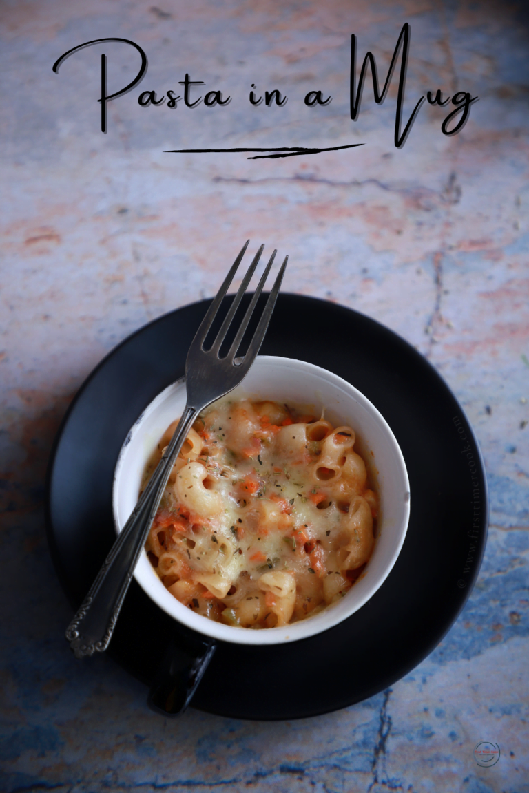 Pasta in a Mug (INSTANT recipe) - First Timer Cook