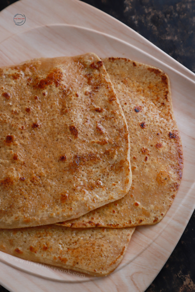 Chini Paratha ( Sweet Indian Wheat Flatbread) - First Timer Cook
