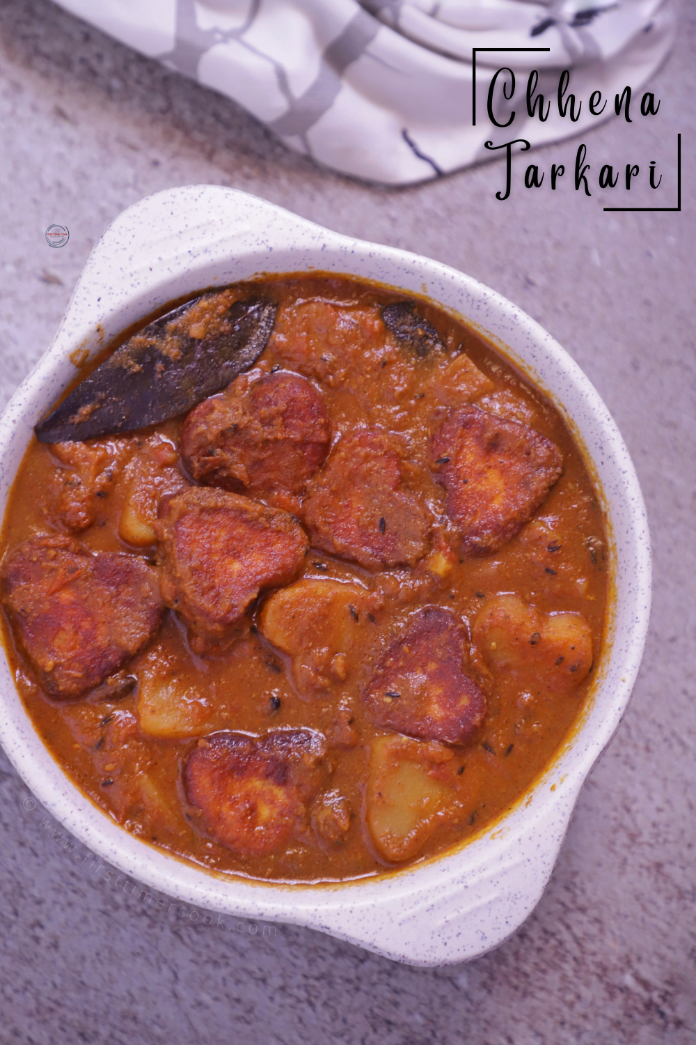 Chhena Tarkari from Odia Cuisine - First Timer Cook