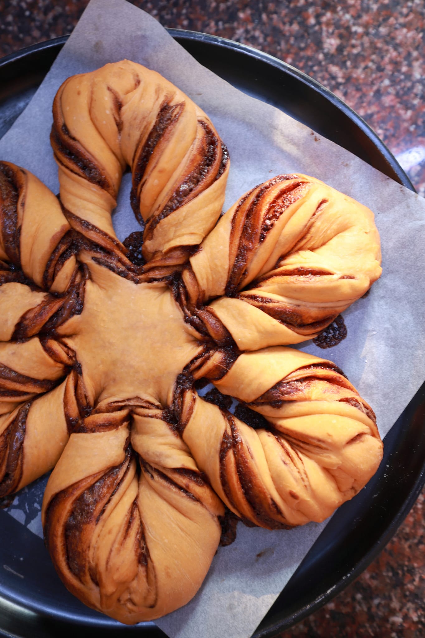 Nutella Star Bread - First Timer Cook