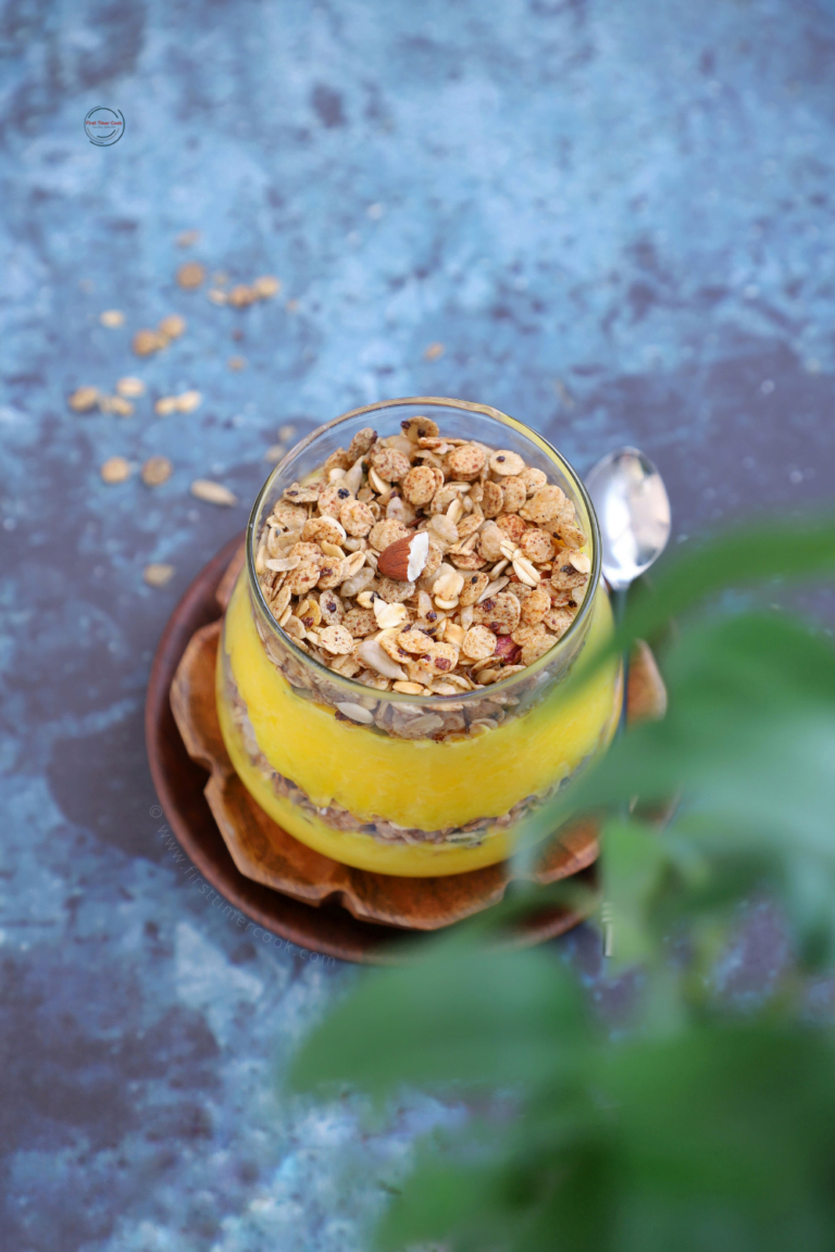 Museli Millet Custard Parfait - First Timer Cook