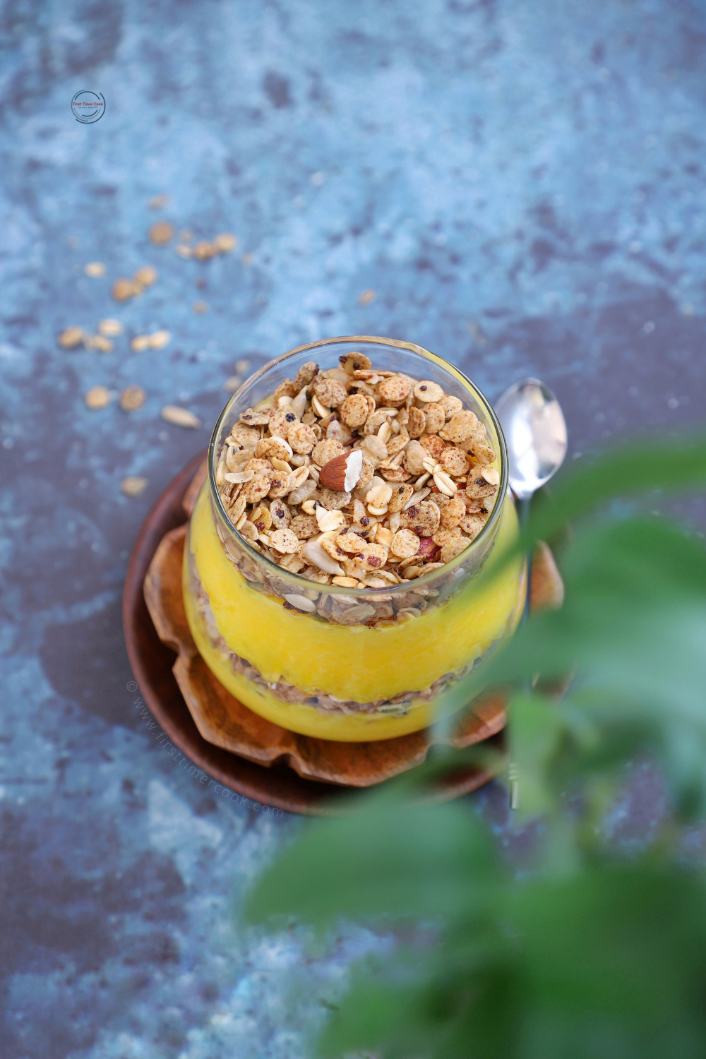 Museli Millet Custard Parfait - First Timer Cook