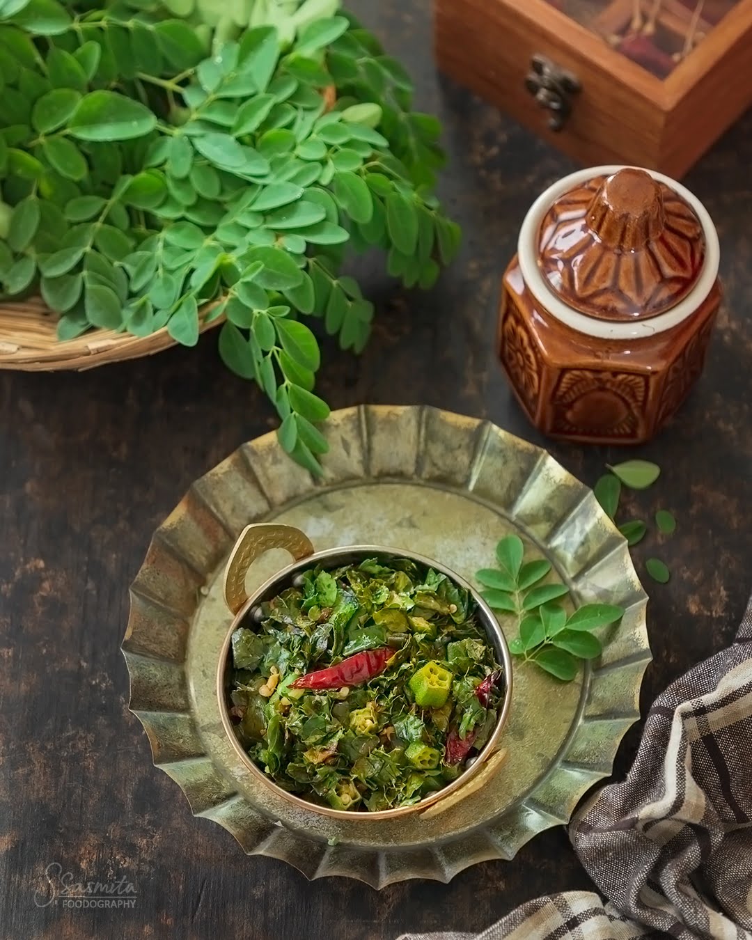 Sajana Saga Bhaja (Drumstick Leaves Fry) - First Timer Cook