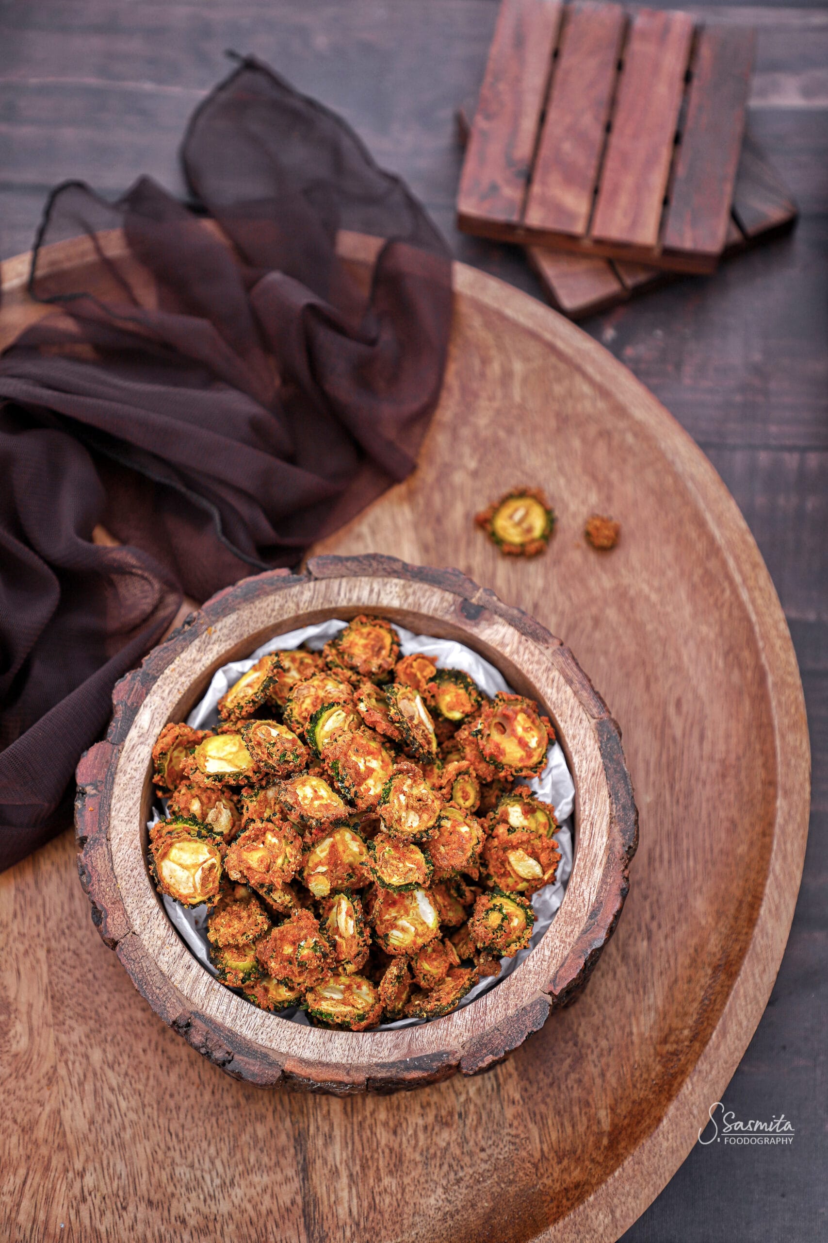 Baked Karela Chips – Turning Bitterness into a Crispy Delight ! - First ...